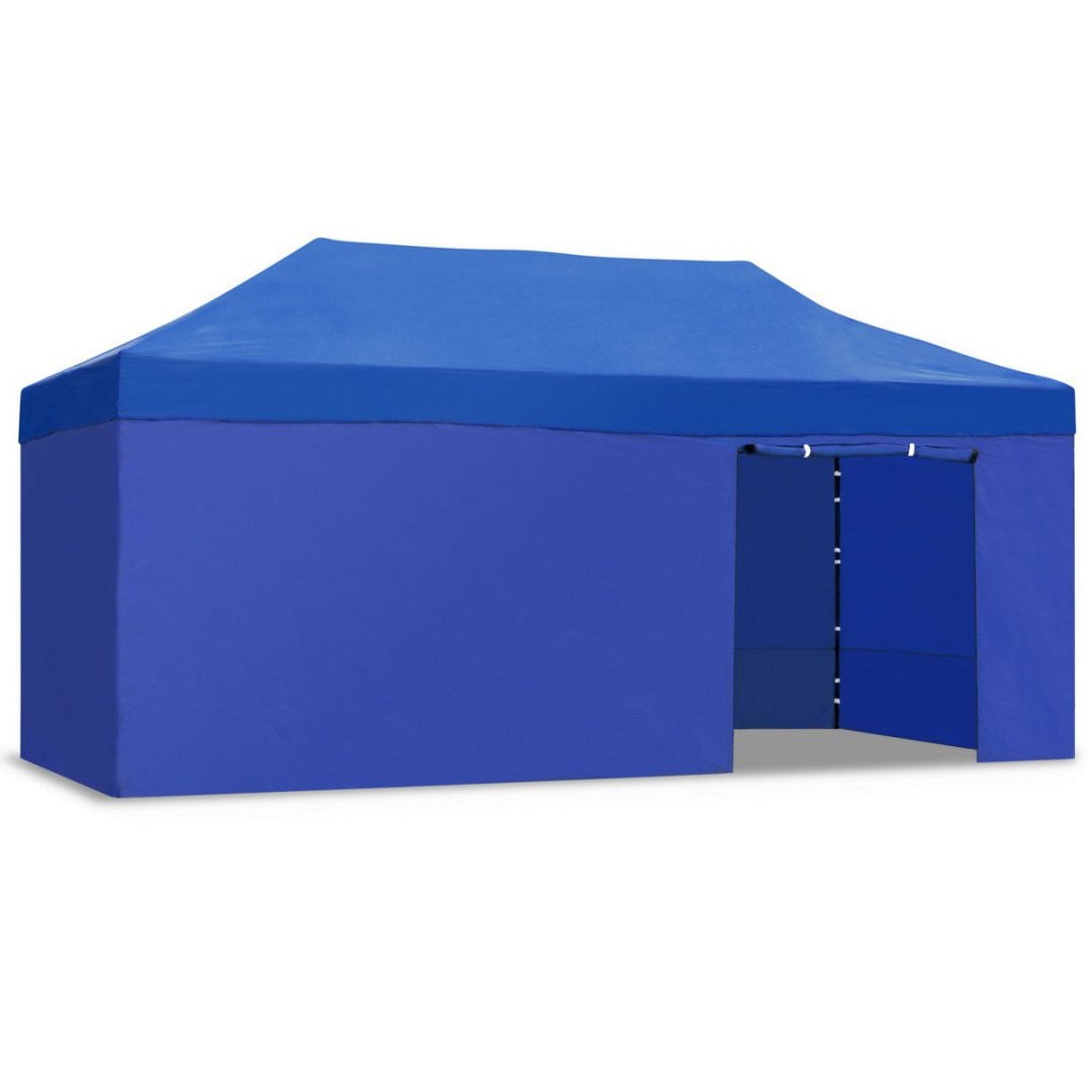 Carpa plegable azul de 3x6m | Alquiler Muebles [Eventos]